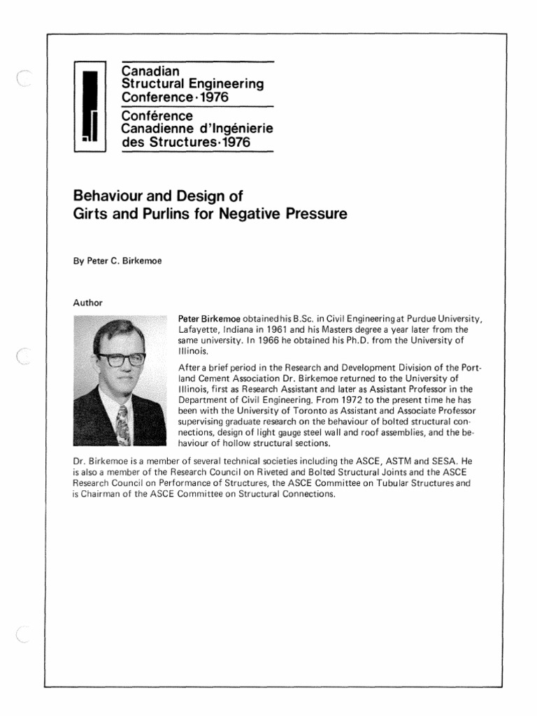 Effect of Sag Rods On Purlins PDF | PDF | Deformation (Mechanics ...