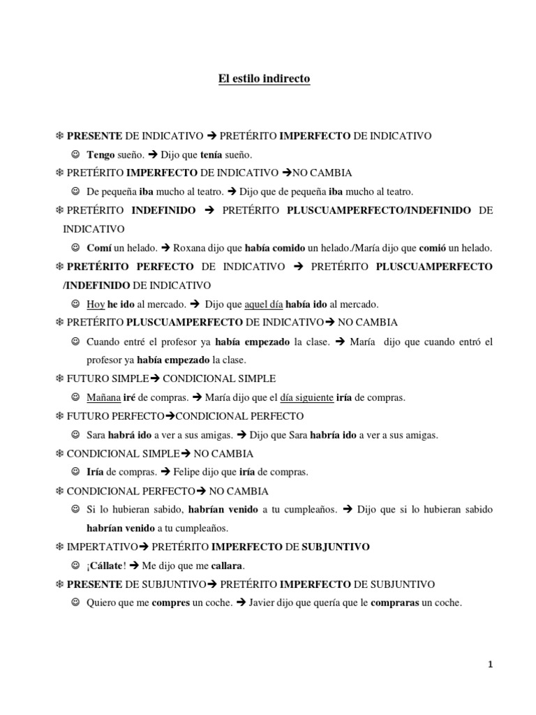 El Estilo Indirecto | PDF | Ocio