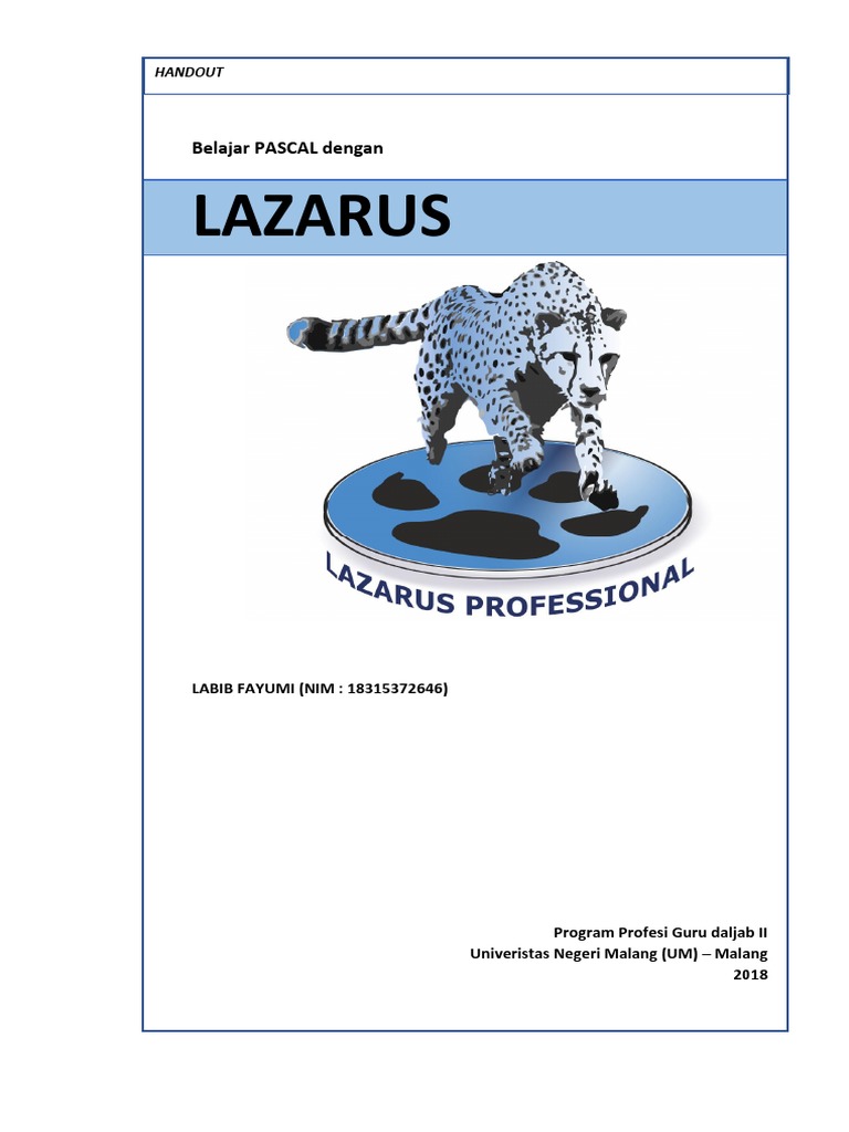 Bahan Ajar - Pemrograman Pascal Dengan Lazarus | PDF