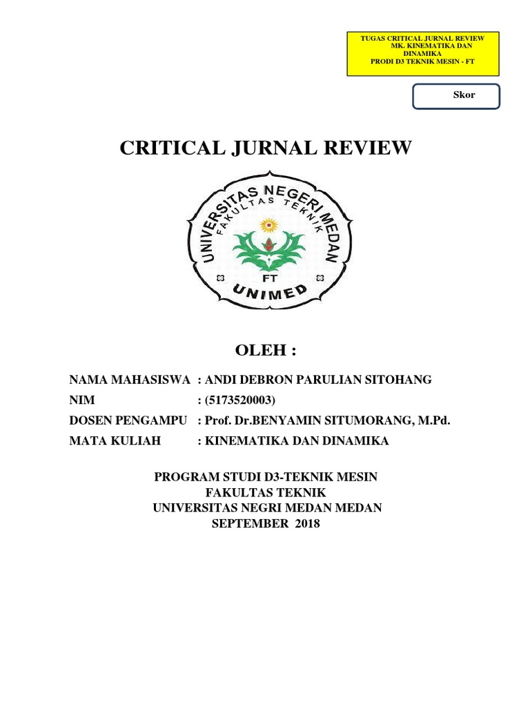 Critical Journal Review CJR | PDF