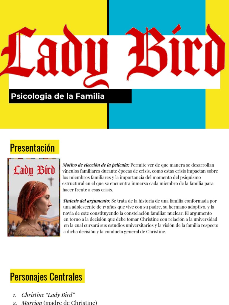Lady Bird | PDF | Familia | Adolescencia