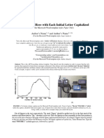 AIP Sample Paper | PDF | Microsoft Word | Page Layout