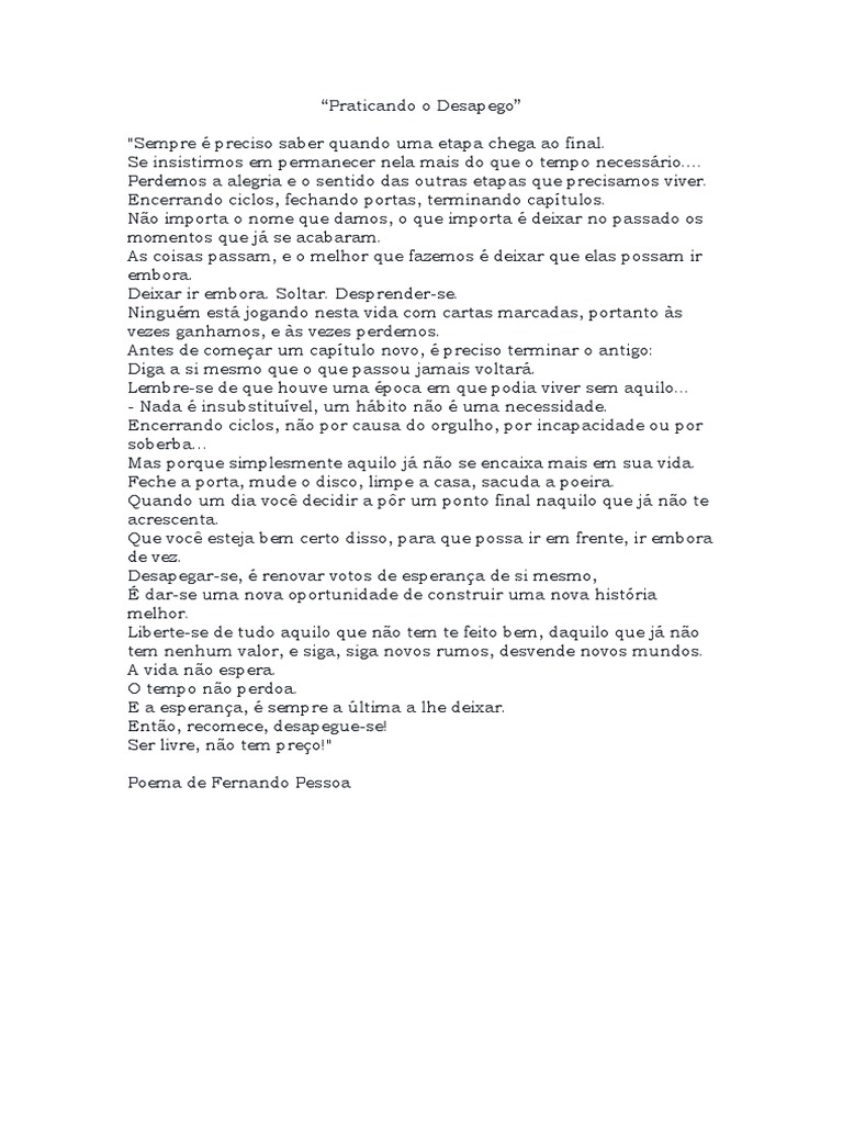 Praticando o Desapego | PDF
