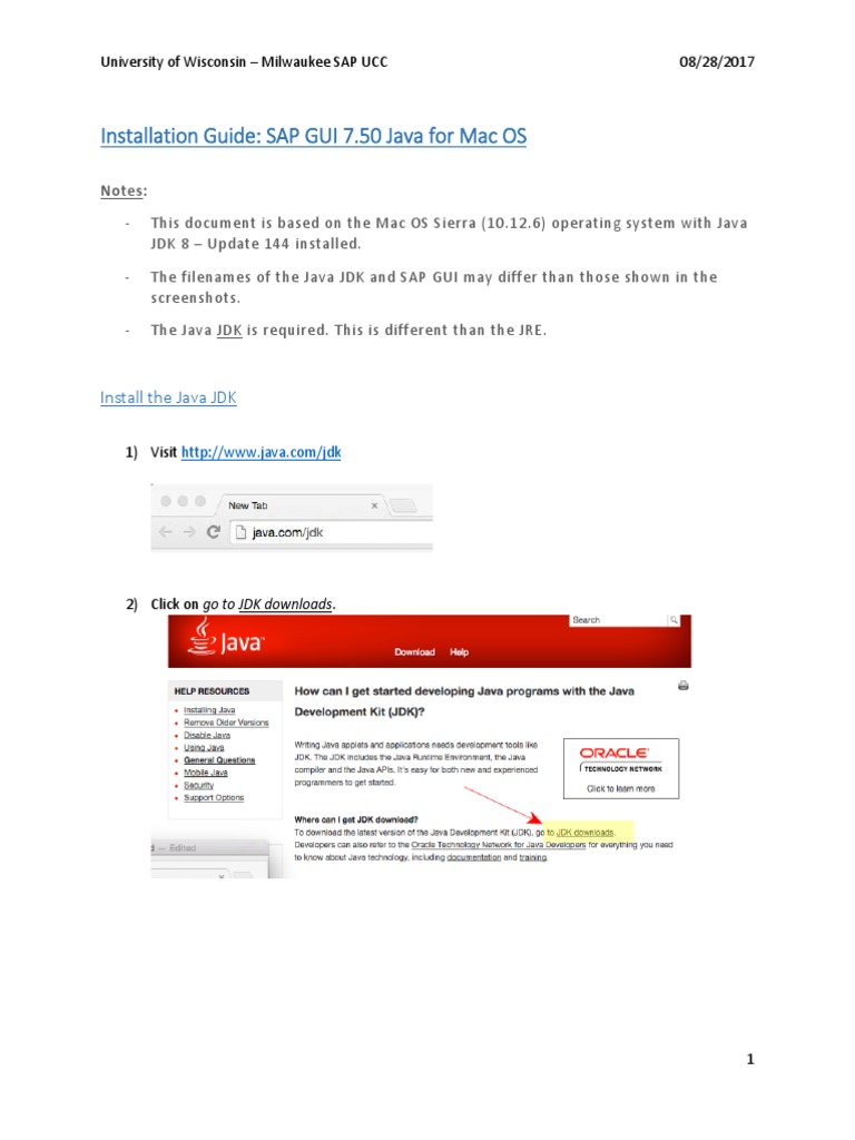 Sapgui750 Mac Installation PDF | PDF | Double Click | Java (Programming ...
