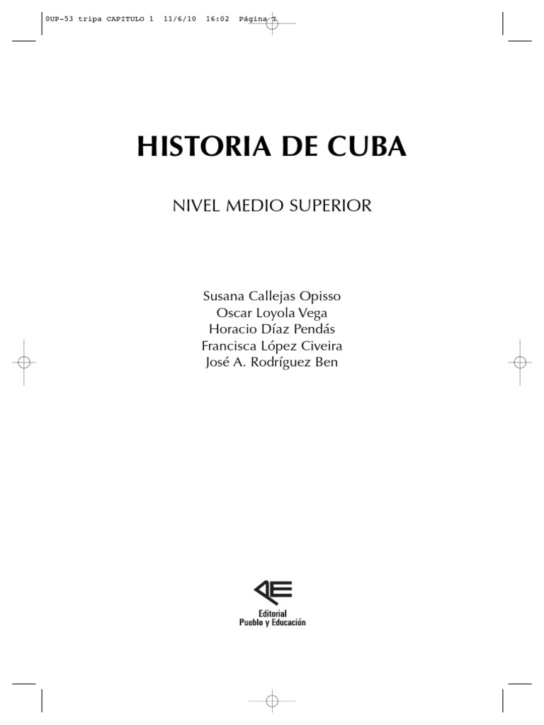 Libro de Texto de Historia de Cuba | PDF | Cuba | Australianos indígenas