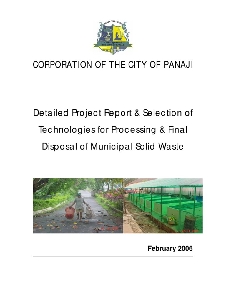 24 Down Report Disposal of MSW in Panaji City | PDF | Municipal Solid ...