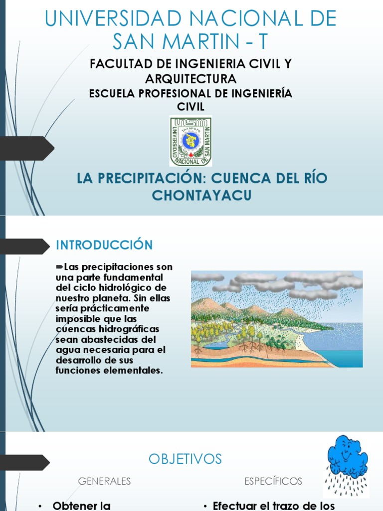 Precipitación Cuenca Rio Chontayacu | Descargar gratis PDF | Precipitación | Ciencias atmosféricas