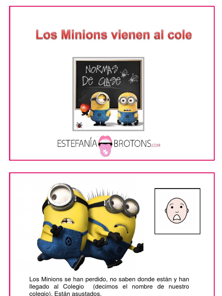 Minions en la escuela: cuentos y juegos | PDF | Artes del Lenguaje y ...