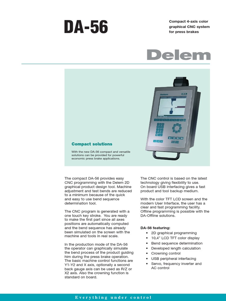 Leaflet Delem DA56 en | PDF | Thin Film Transistor Liquid Crystal ...