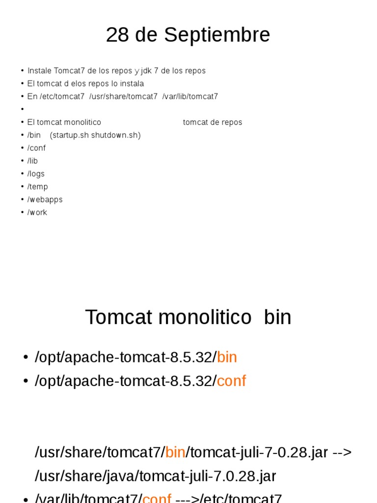 Guía de Instalación de Tomcat y Recursos de Programación | PDF | Páginas del servidor Java ...