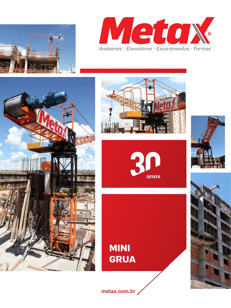 Catalogo Metax MiniGrua Elevador Cremalheira | PDF | Controlador Lógico Programável | Guindaste ...