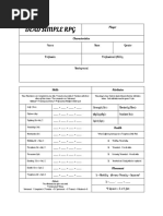 Fox Character Sheet | PDF | Leisure | Sports