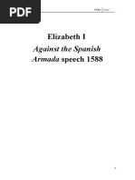 Queen Elizabeth I's Speech To The Troops at Tilbury, 1588 | PDF ...