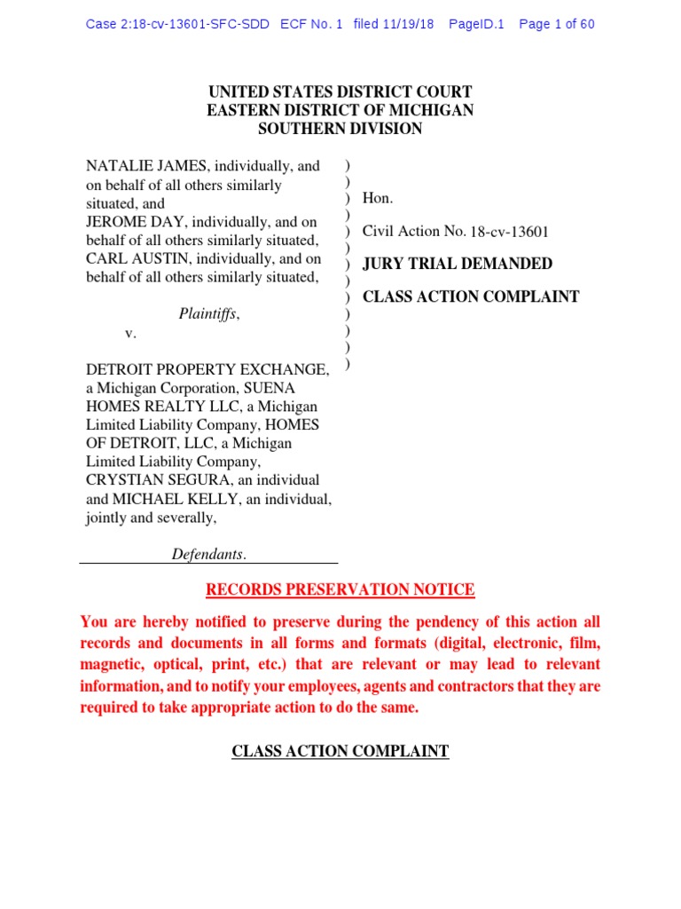 Class Action Complaint | PDF | Lease | Leasehold Estate