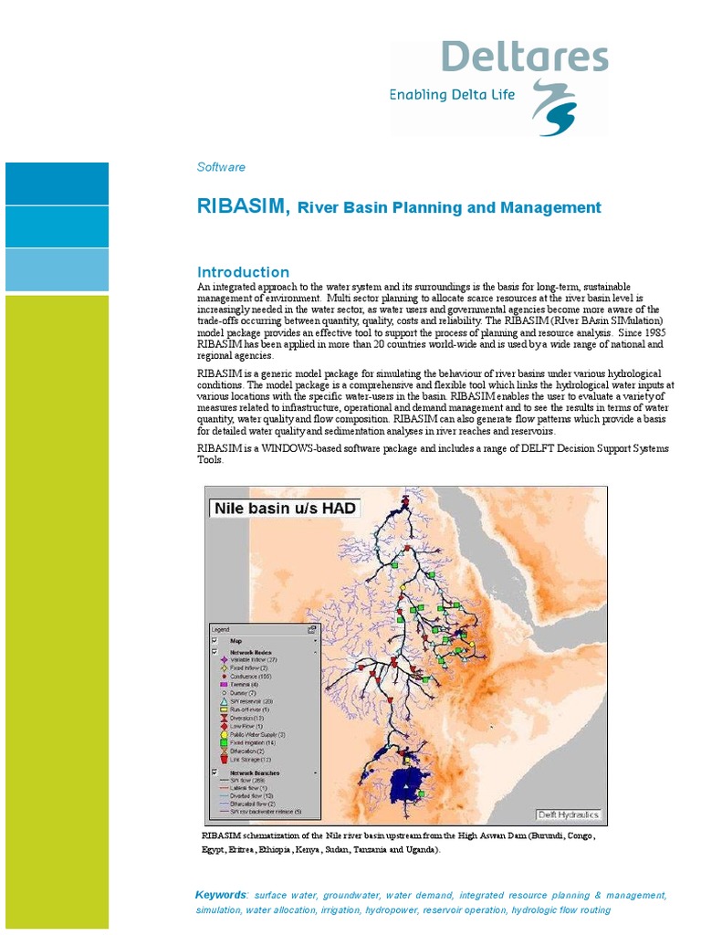 Brochure RIBASIM 2009 Deltares | PDF | Simulation | River