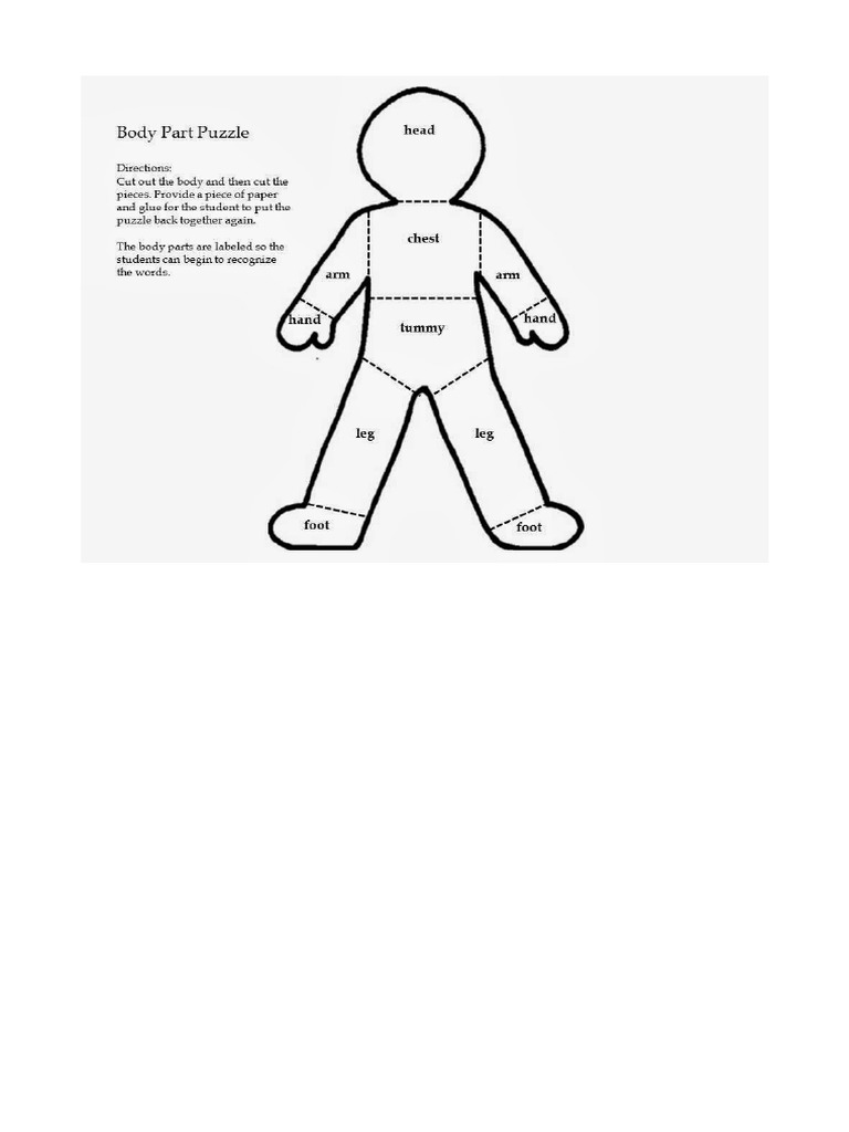 Body Parts Puzzles | PDF