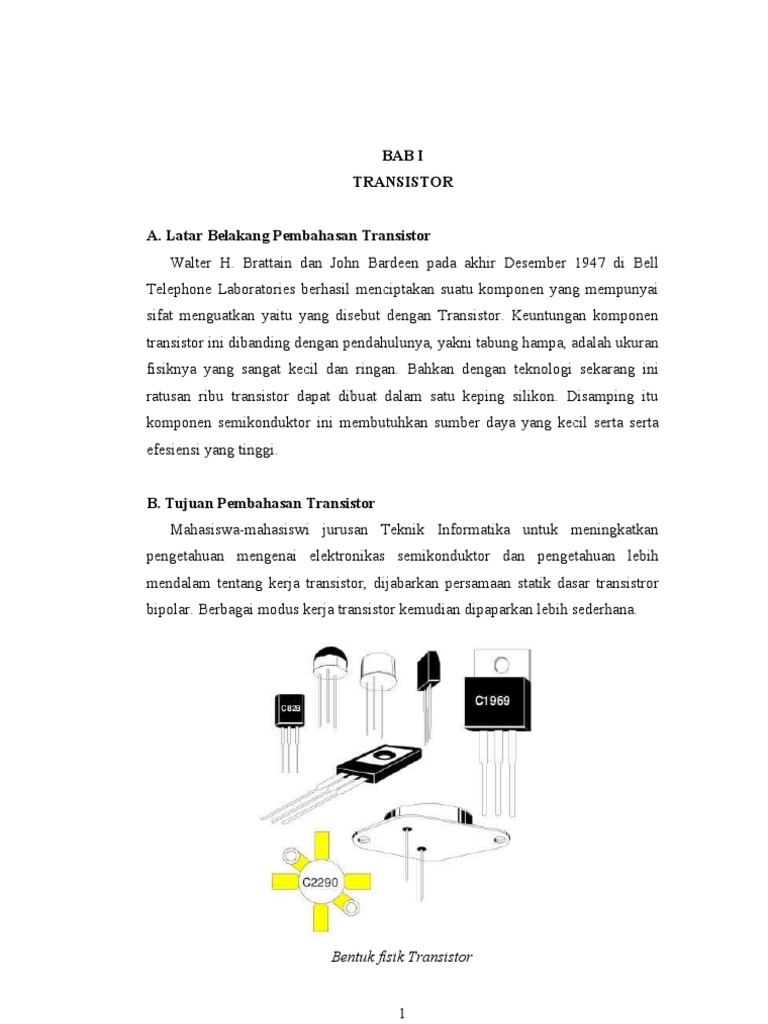 Transistor Dan Dioda | PDF