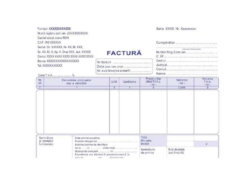 Factura Fiscala | PDF