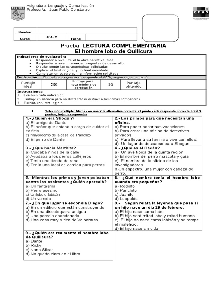 El Hombre Lobo de Quilicura | PDF | Lobo gris | Perros