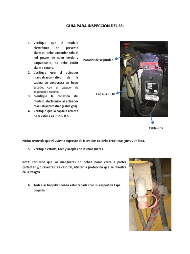 Guia para Inspeccion SSI Ansul Checkfire SC-N | PDF