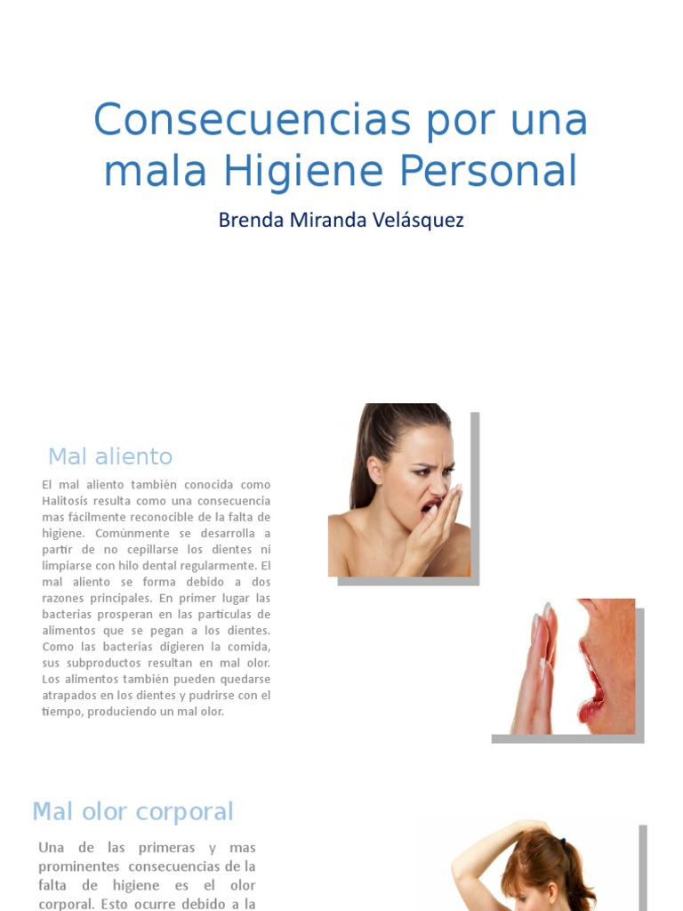 Consecuencias Por Una Mala Higiene Personal | PDF