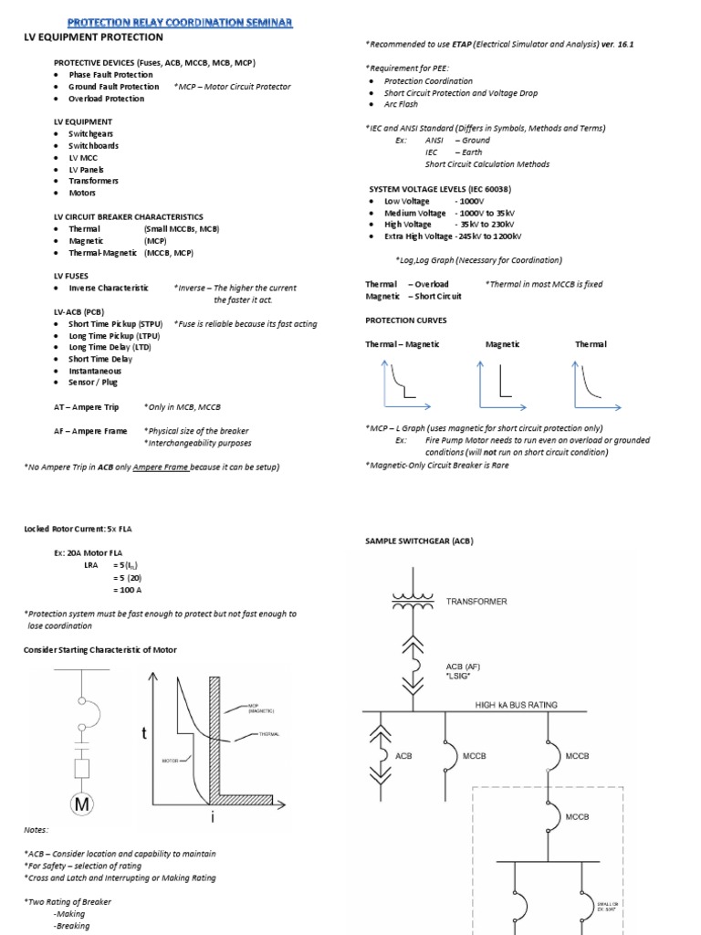 Protection Relay Coordination Pdf Fuse Electrical Transformer