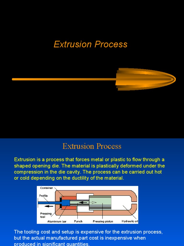 Extrusion Process Guide - Design, Materials & Examples | PDF ...