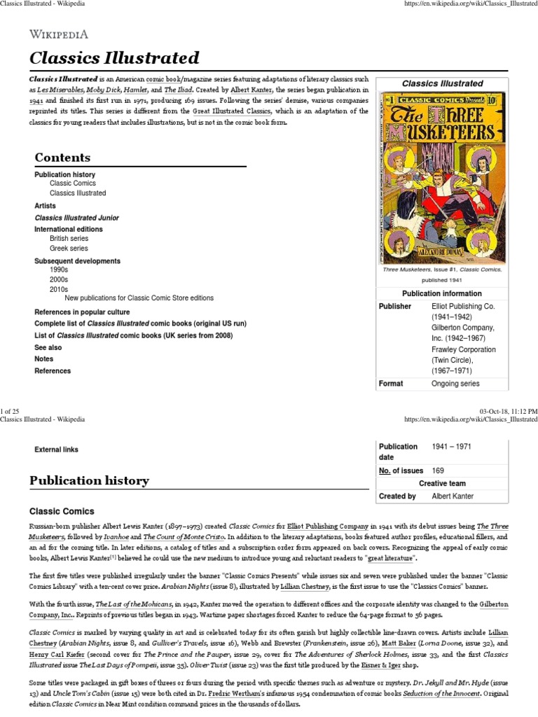 Classics Illustrated | PDF