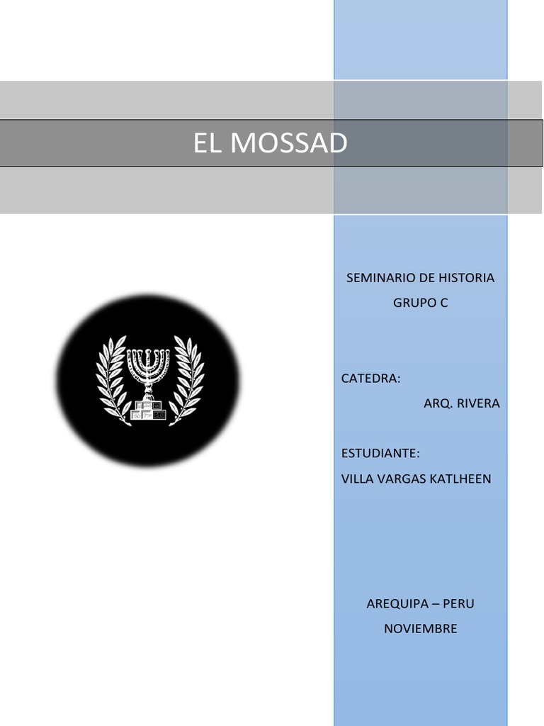 Mossad | PDF | Mossad | Crimen y violencia