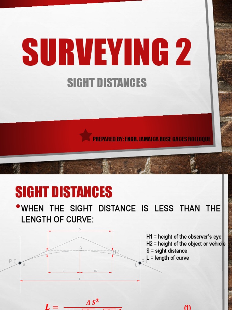 Sight Distance | PDF | Transportation Engineering | Road Transport