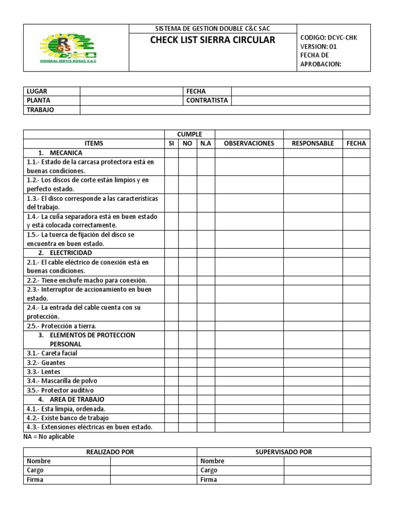 Checklist Sierra Angular | PDF