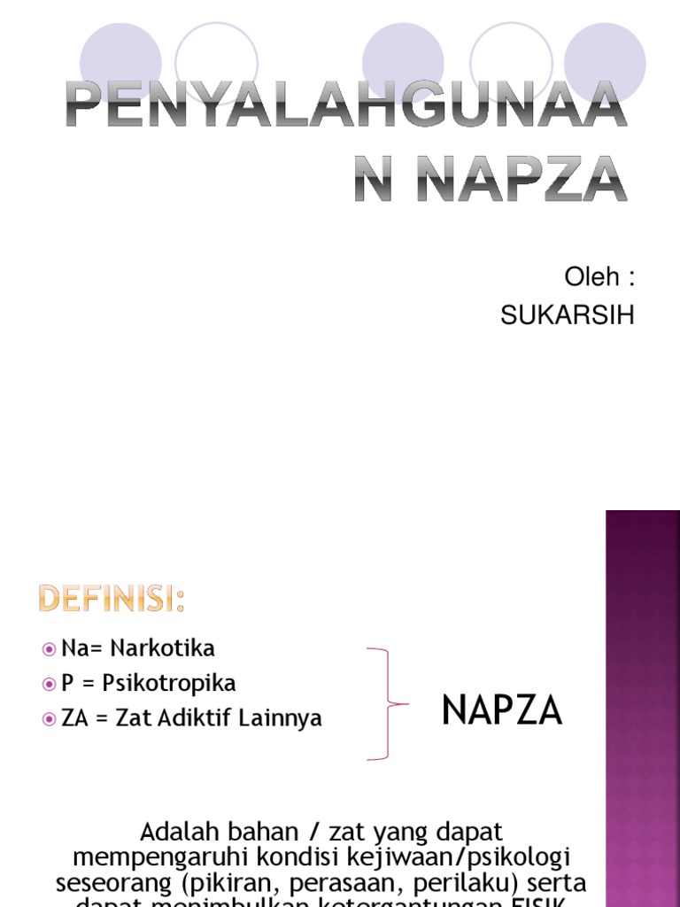 Penyalahgunaan Napza | PDF | Pengembangan Diri