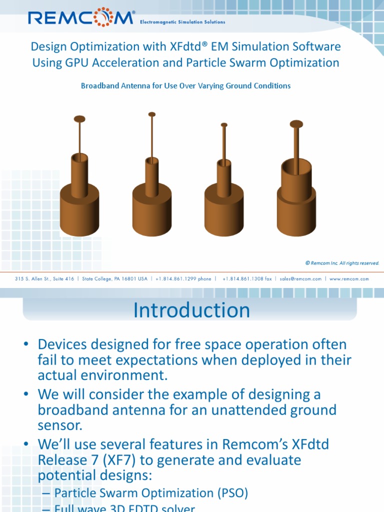 Optimized Antenna Design Using Particle Swarm Dec2013 Pdf Pdf Graphics Processing Unit 0768