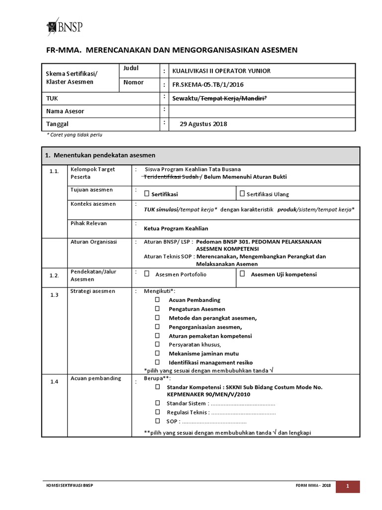 Form Mma 2018 Master | PDF