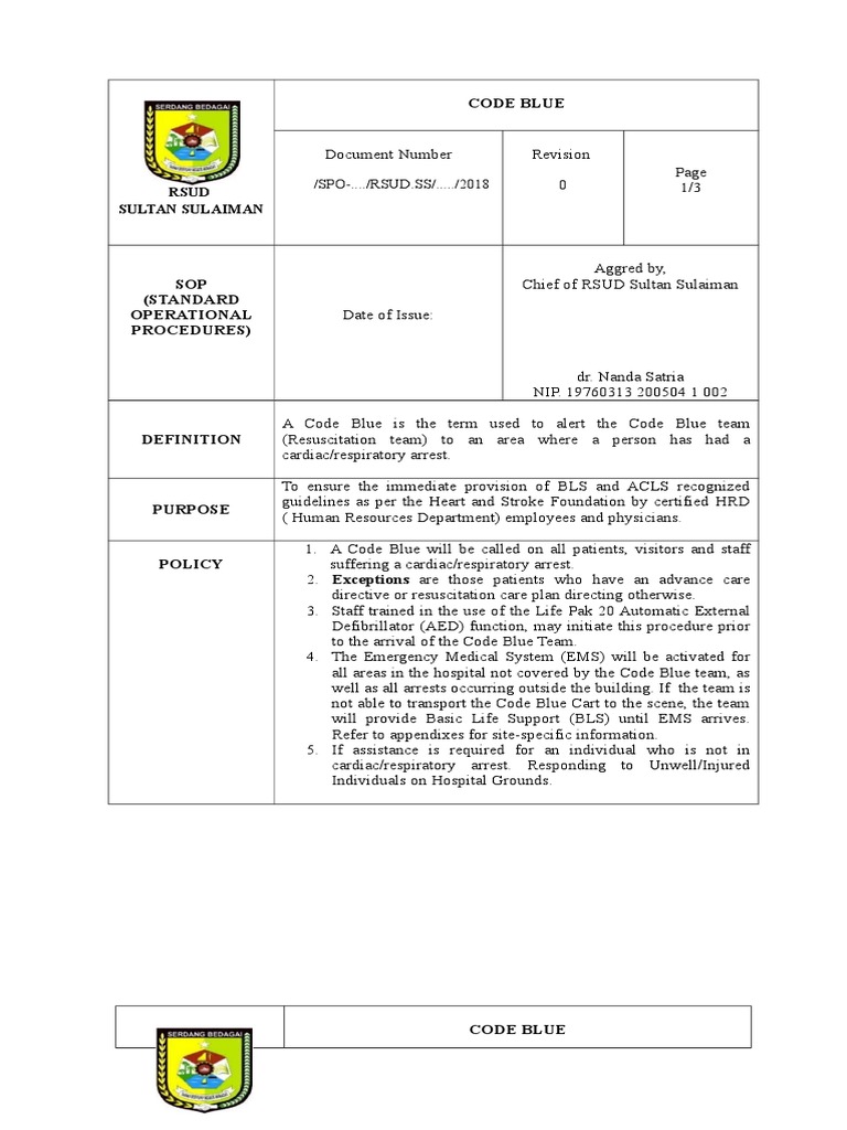 Sop RJP | PDF | Health Care | Emergency Medical Services