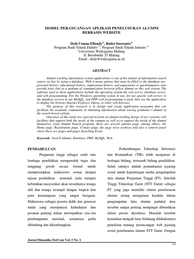 Cara Membuat Data Alumni Online PDF | PDF | Business | Computers