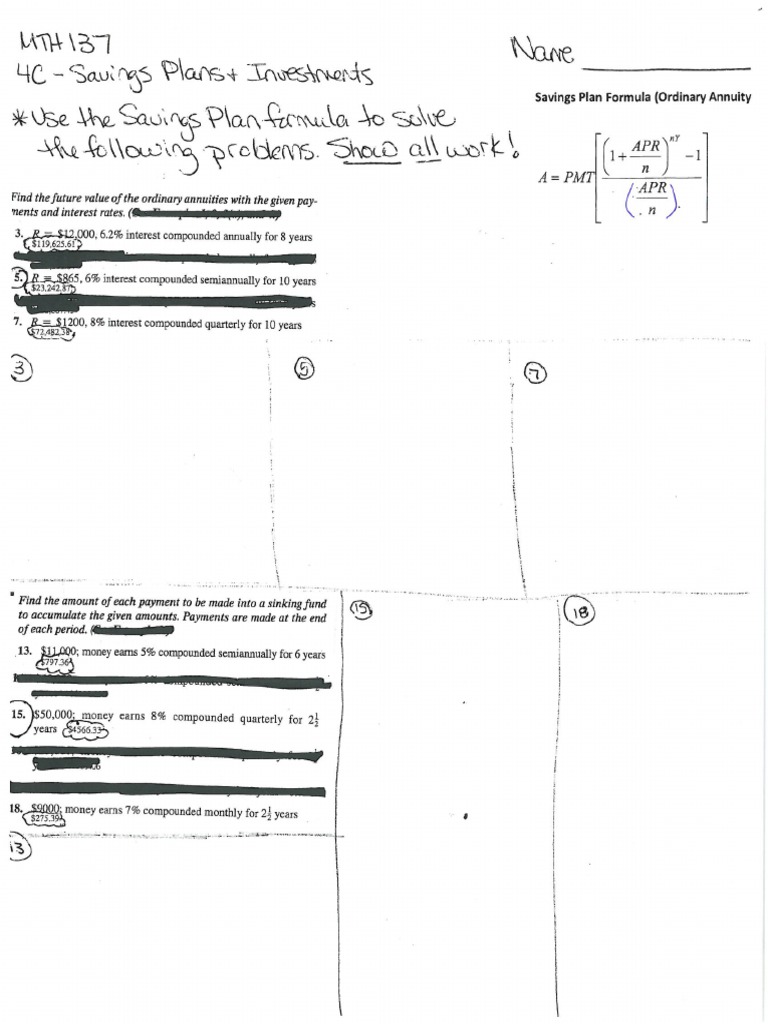 4C Worksheet | PDF
