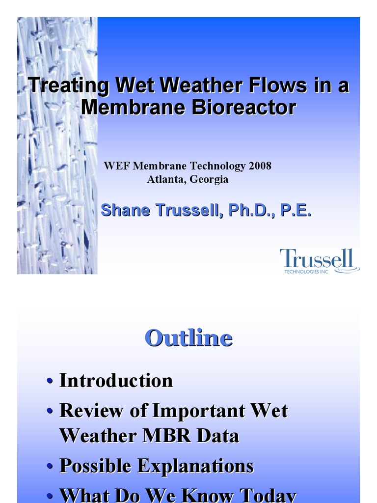 Treating Wet Weather Flows in A Membrane Bioreactor | PDF ...