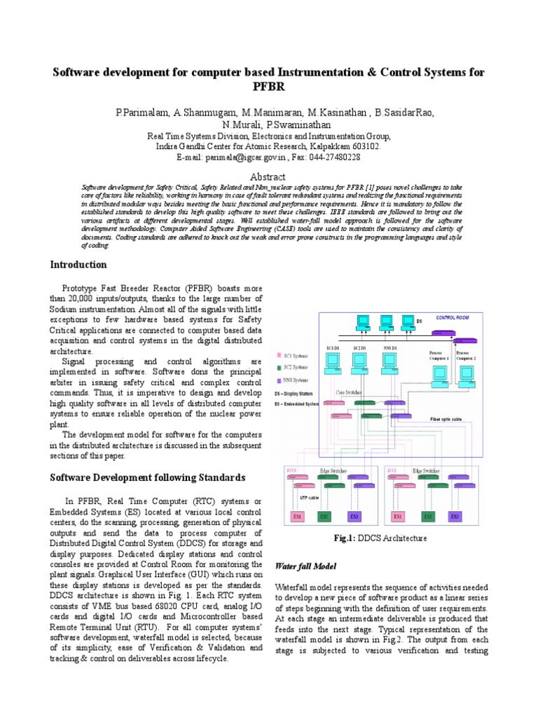 Software Development For Computer Based Instrumentation & Control ...