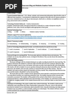 Technology Integration Lesson Plan Template-1 | PDF | Senses | Lesson Plan