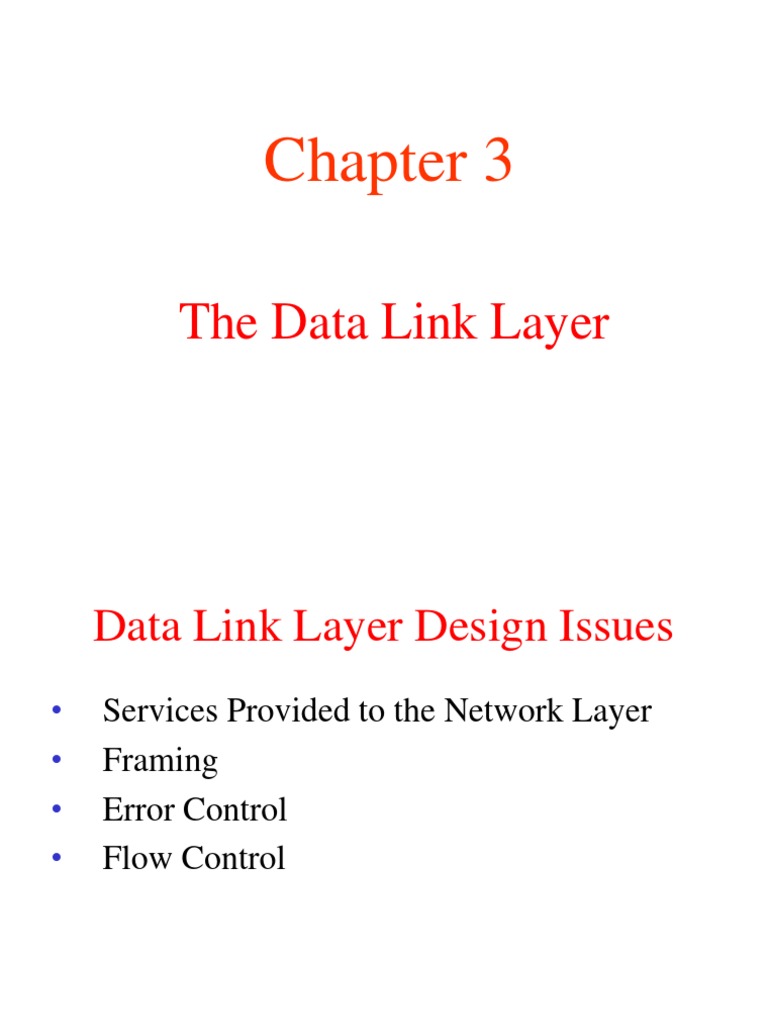 Datalink Layer | PDF | Error Detection And Correction | Communications Protocols