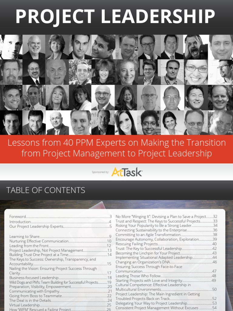 Project Leadership PDF | PDF | Transparency (Behavior) | Project Management
