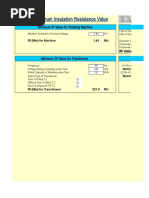 Motor Insulation Resistance Values Chart | PDF