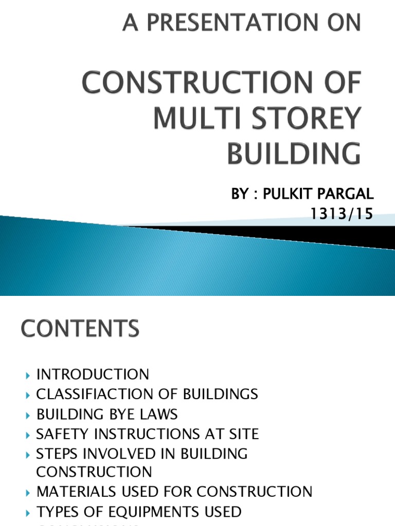 Construction of Multistorey Building | PDF | Construction Aggregate ...