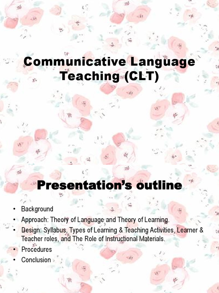 Communicative Language Teaching (CLT) | Language Education | Learning