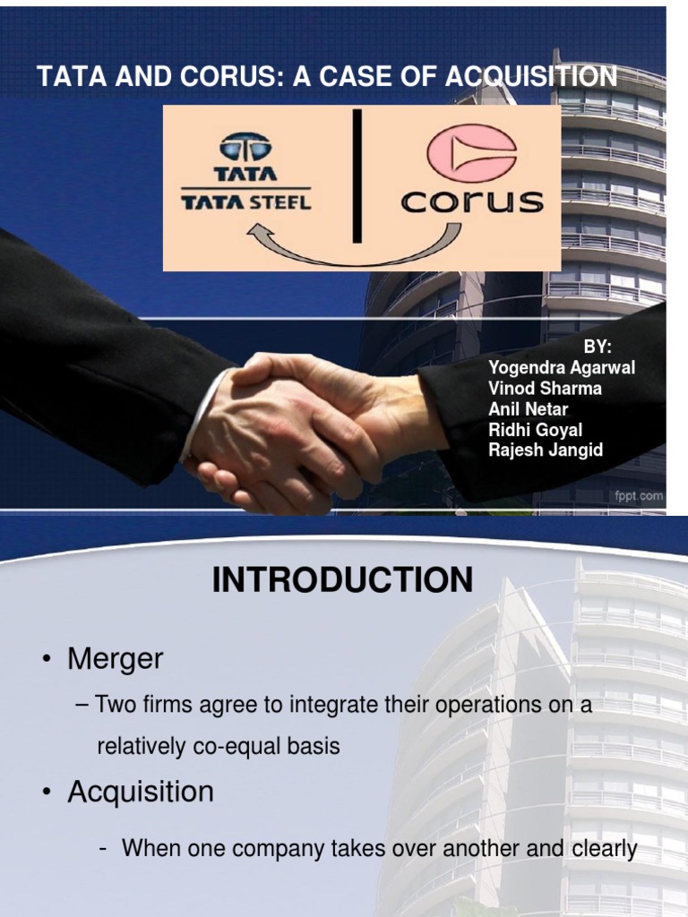 Tata's Strategic Acquisition of Corus | PDF | Economies | Business