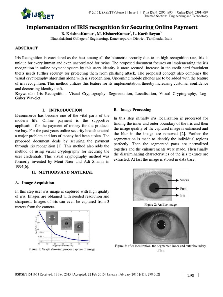 Implementation of IRIS Recognition For Securing Online Payment | PDF | Cryptography | Espionage ...