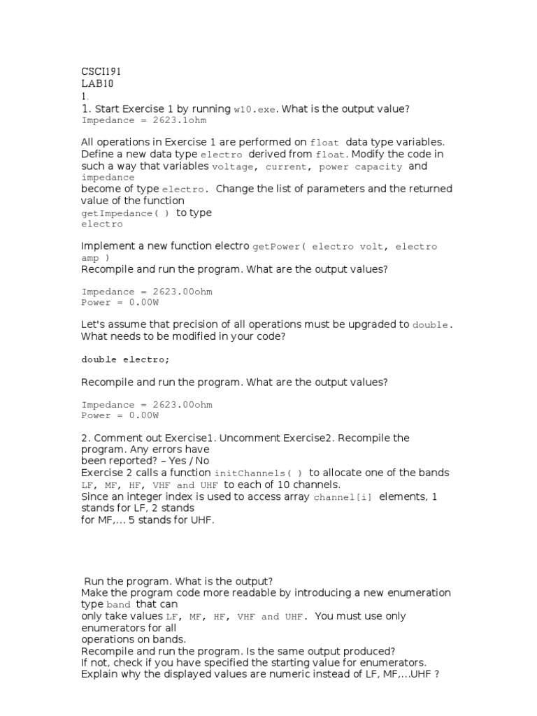 Csci191 Pdf Data Type Parameter Computer Programming