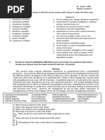 PR2 Q1W2L2 - PPT - Research Variables | PDF | Dependent And Independent Variables | Random Variable