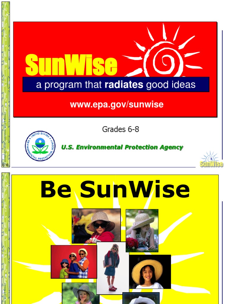 Sunwise: A Program That Radiates Good Ideas | PDF | Sunscreen | Ultraviolet